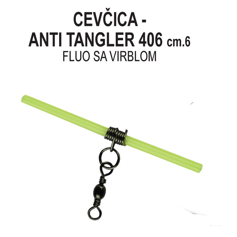 Cevčica- Anti Tangler 406 cm.6 – fluo sa virblom
