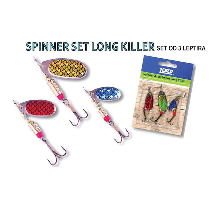 SET Spinner LONG KILLER pak.3 leptira