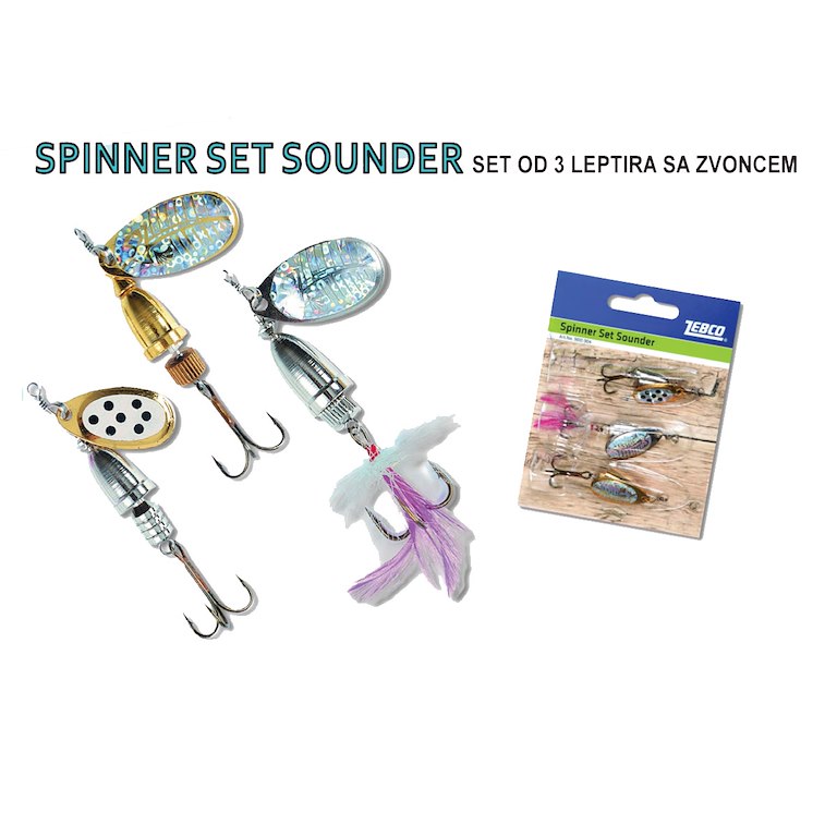 SET Spinner SOUNDER pak.3 leptira sa zvoncem