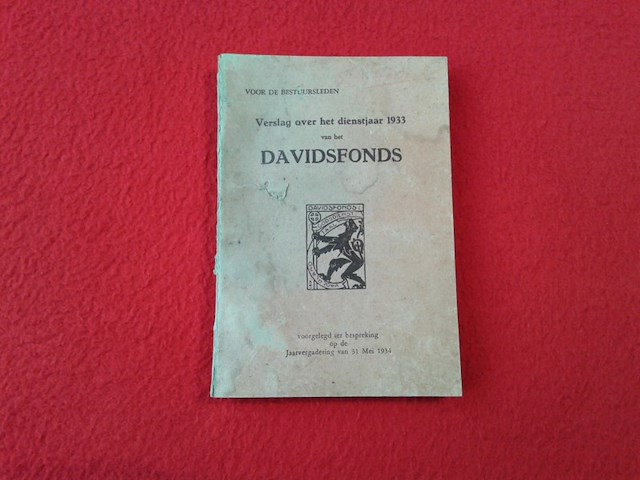 Izveštaj o 1933. godini članova odbora Davidsfondsa