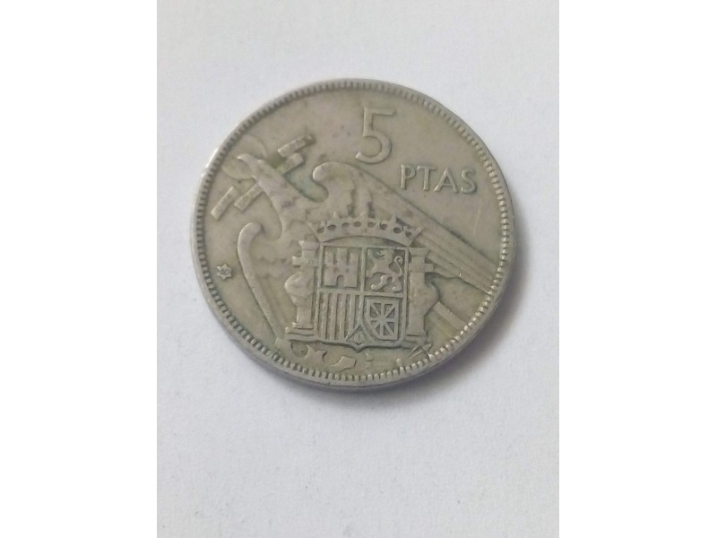 5 Ptas 1957.g - Španija -