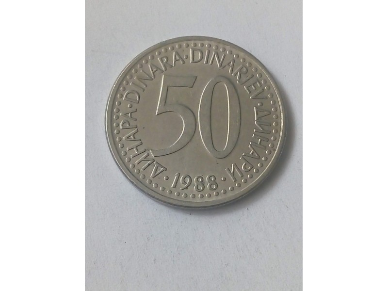 50 Dinara 1988.g - SFRJ -