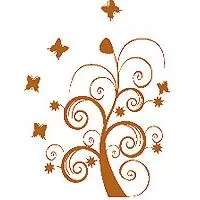 Zidni tatoo Dream Tree U06B 60x85cm B1621B