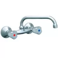 Rosan Keramic dvoručna baterija za sudoperu ili lavabo gornji izliv 200mm KK03101