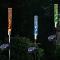 Ubodna solarna lampa sa mehurićima - set 3 komada