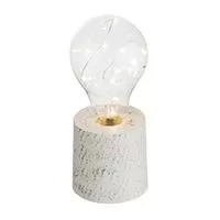 Globo stona lampa Goldy 28100-24 okrugla bela