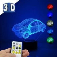 3D LED RGB lampa sa promenljivom bojom svetlosti Automobil