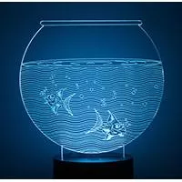 Illusions by Black Cut LED Lampa 3D Blue Aquarium