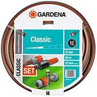 Gardena baštensko crevo 20 metara 13 mm (1/2 inča) sa nastavcima i prskalicom u setu GA 18004-20