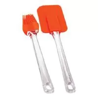 Bergner Silikonska spatula i četkica Renberg orange RB-3653-OR