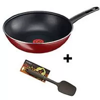 Tiganj Tefal First cook red bugatti wok 8CM+silikonska kašika TS-KV4129Z