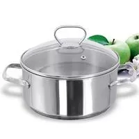 Metalac Aria Inox plitka šerpa sa poklopcem 16cm 97028