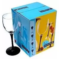 Luminarc Domino Black čaše za vino 25cl 4kom. 115005