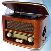 Roadstar retro drveni radio sa MP3 plejerom HRA-1500MP