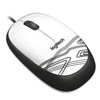 Logitech žični miš M105 bela