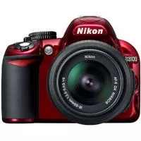 Nikon SLR fotoaparat D3100 crveni sa objektivima 18-55VR i 55-200VR