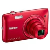 Nikon Digitalni Fotoaparat CoolPix S3500 crvena