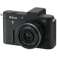 Nikon 1 digitalni fotoaparat sa zamenljivim objektivima V1 Crni set sa objektivom 10mm f/2.8 16699