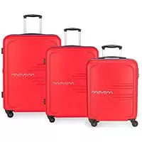 Movom ABS Koferi Flash Red Komplet 55cm-69cm-79cm 58394