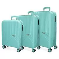 Koferi Movom Trendy Turquoise Set 55cm-67cm-76cm 58194