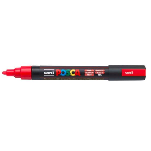 Uni POSCA Marker PC-5M, fluo red