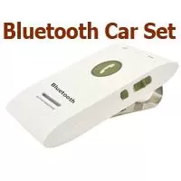 Bluetooth bežični handsfree set za automobil 6E Beli