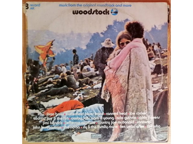 3LP V/A - Woodstock (1982), VG-/G+