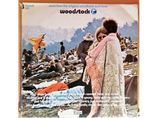 3LP V/A - Woodstock (1982), vrlo dobra, VG/VG-