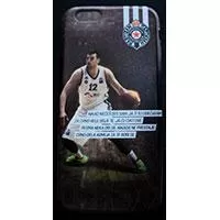 Maska Za Mobilne Telefone KK Partizan Dragan Milosavljević - Crno Bela Armija Za Te Bori se...