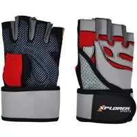 Fitnes rukavice Xplorer sivo-crvene XL 06645