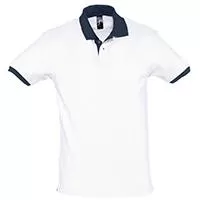 Muška majica sa kragnom veličina XS Sols Prince White/French Navy 11369