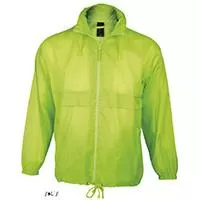 Sols Vetrovka - jakna za vetar Surf Neon Lime veličina M 32000