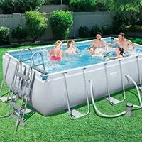 Pravougaoni Bazen Sa Čeličnom Konstrukcijom 4x2x1 m BestWay Power Steel 56441