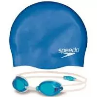 Dečiji set za plivanje Speedo Jet kapa i naočare 4050200152 plava