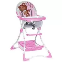 Bertoni Lorelli Visoka stolica za bebe Bravo Pink Bear 10100061511