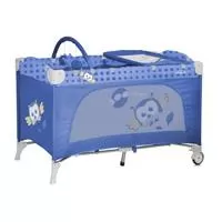 Bertoni Lorelli Krevetac za bebe sa dva nivoa Travel Kid 2 Blue Baby Owl