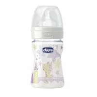 Chicco plastična flašica sa silikonskom cuclom Well-Being 150ml 0m+ 00070700000080