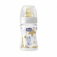 Chicco plastična flašica sa kaučuk cuclom Well-Being 150ml 0m+ 00070702000000