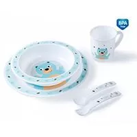 CANPOL Bebi set za hranjenje 4/401 BEAR tirkiz