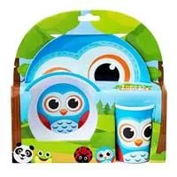 Stor Set za jelo za bebe - tanjir činija čaša Forest Animals SR96806