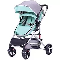 BBO Kolica za bebe SPRINTER mint-srebrna 808CSL