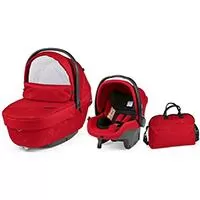 PEG PEREGO Set modular XL nosiljka-autosedište-torba za mamu Geo Red