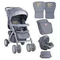 Bebi kolica sa opremom Lorelli Rio Grey Baby Owls 10020641729