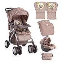 Bebi kolica sa opremom Lorelli Rio Beige Daisy Bears 10020641730