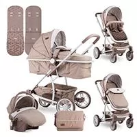 LORELLI Kolica za bebe S-500 SET Beige Triangles