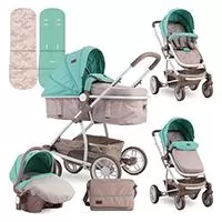 LORELLI Kolica za bebe S-500 SET Beige and Green Dots