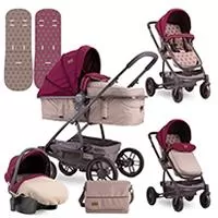 LORELLI Kolica za bebe S-500 SET Beige and Red Dots