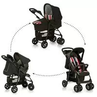 Hauck Trio Set - Kolica sa nosiljkom i autosedištem Shopper Rainbow Black 5050057