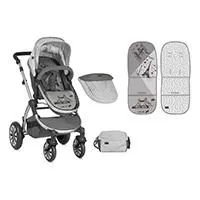 LORELLI Kolica za bebe AURORA set Grey Travelling