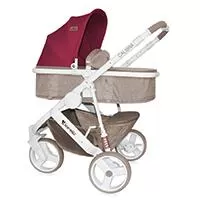 LORELLI Kolica za bebe CALIBRA3 Set 2 u 1 Beige and Red